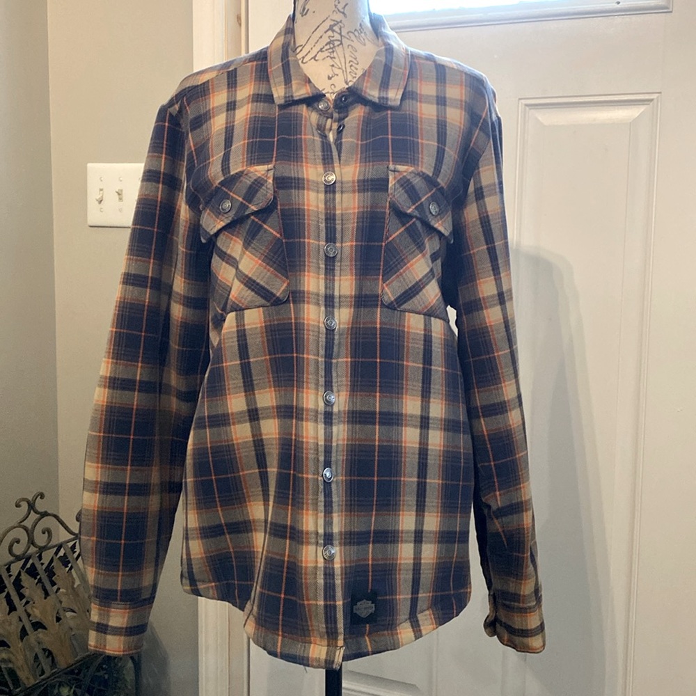 Harley-Davidson Quilted Flannel Jacket - Gem